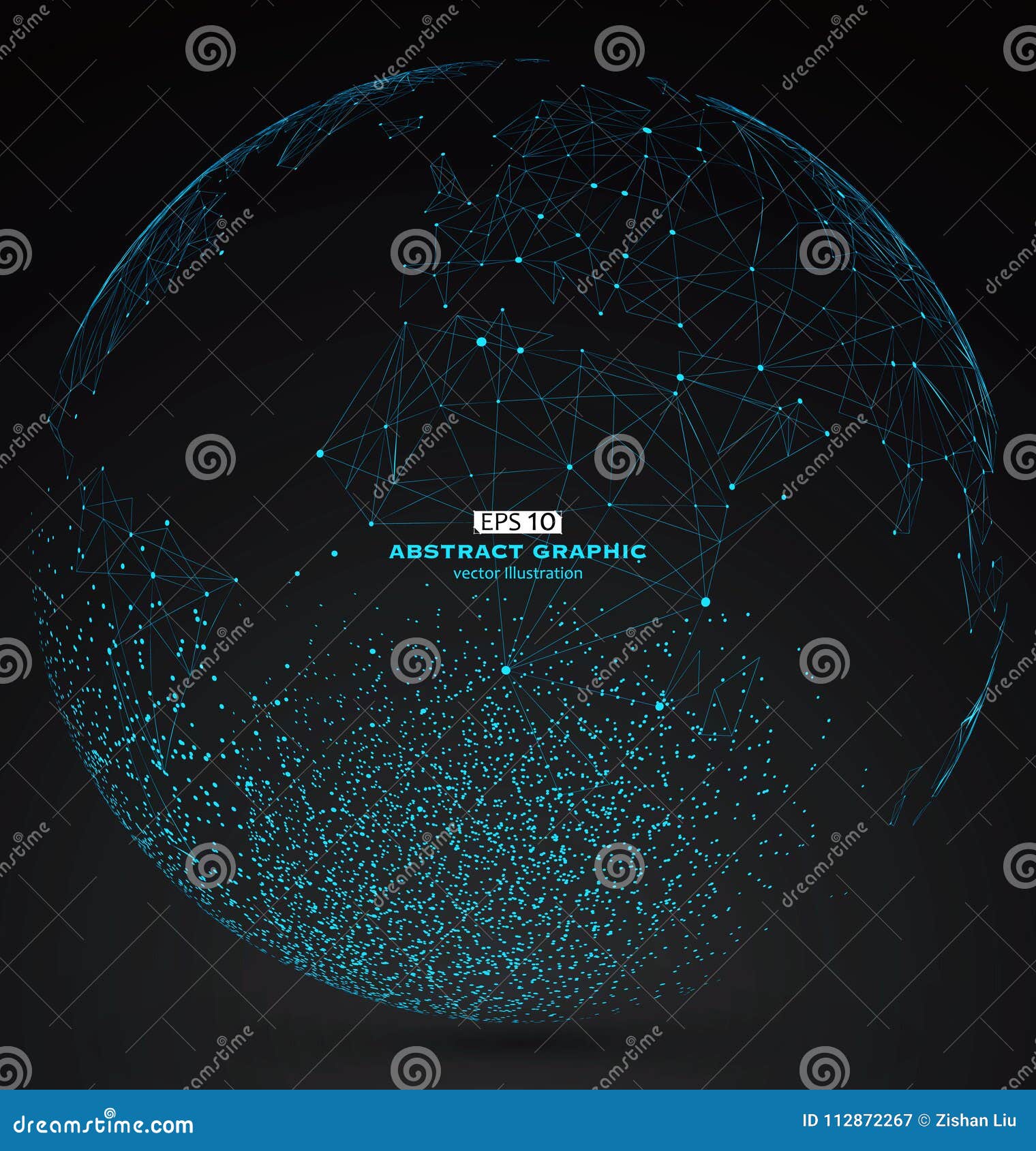 World Map Point, Line, Composition. Stock Vector - Illustration of ...
