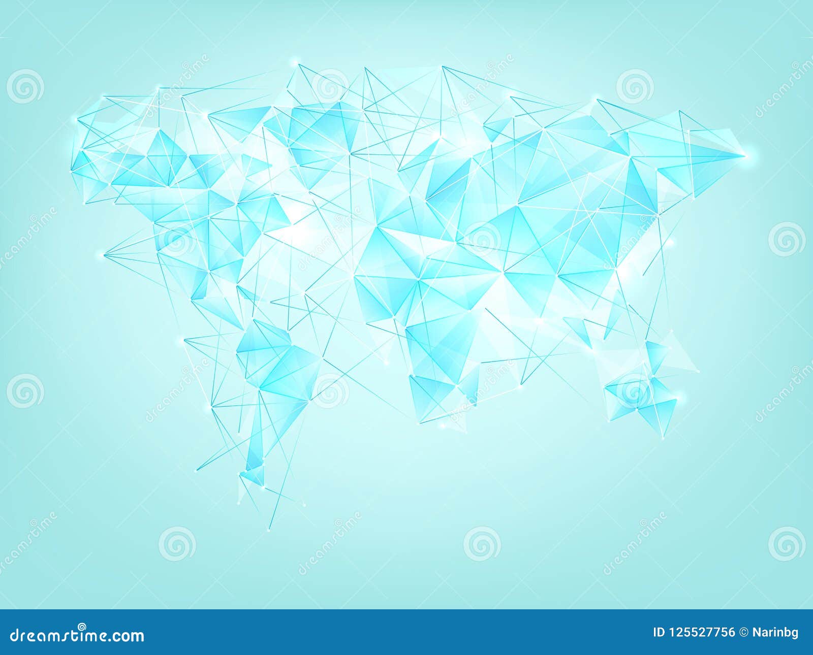 World Map Polygon Abstract Background. Stock Vector - Illustration of ...