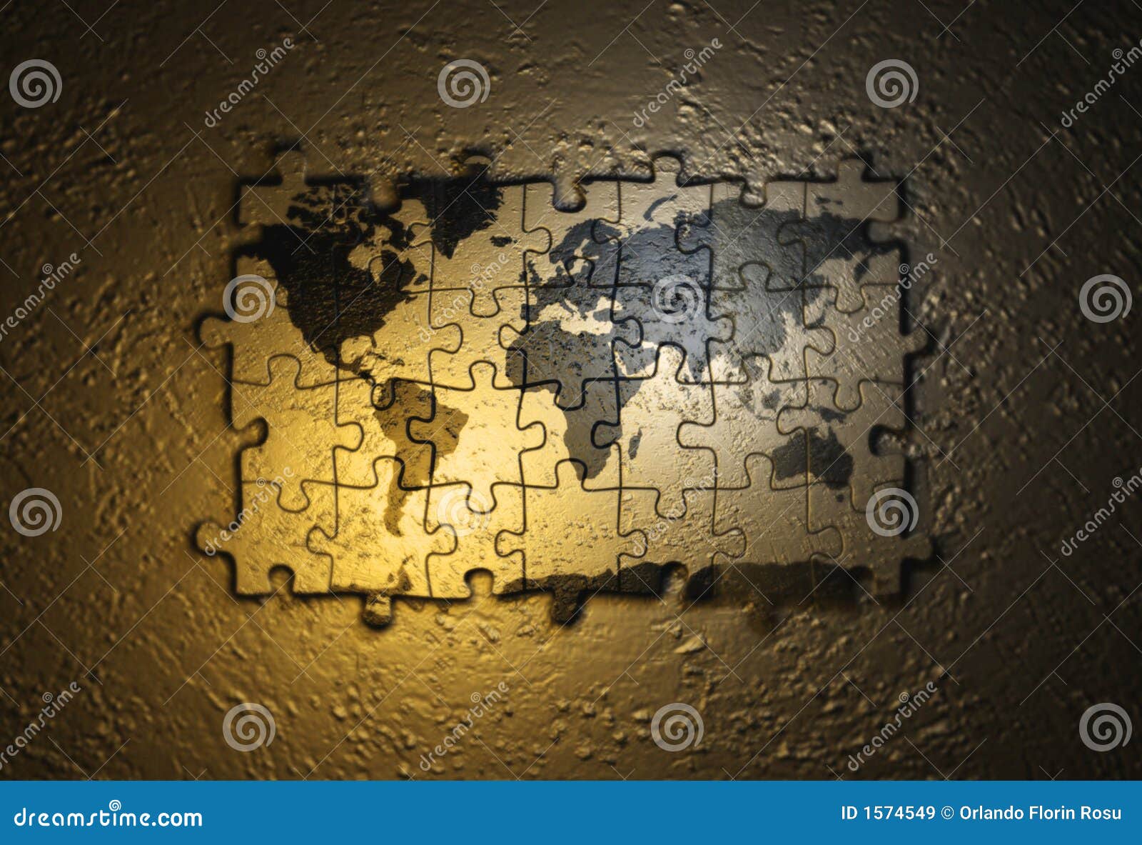 World map on puzzle stock illustration. Illustration of union - 1574549