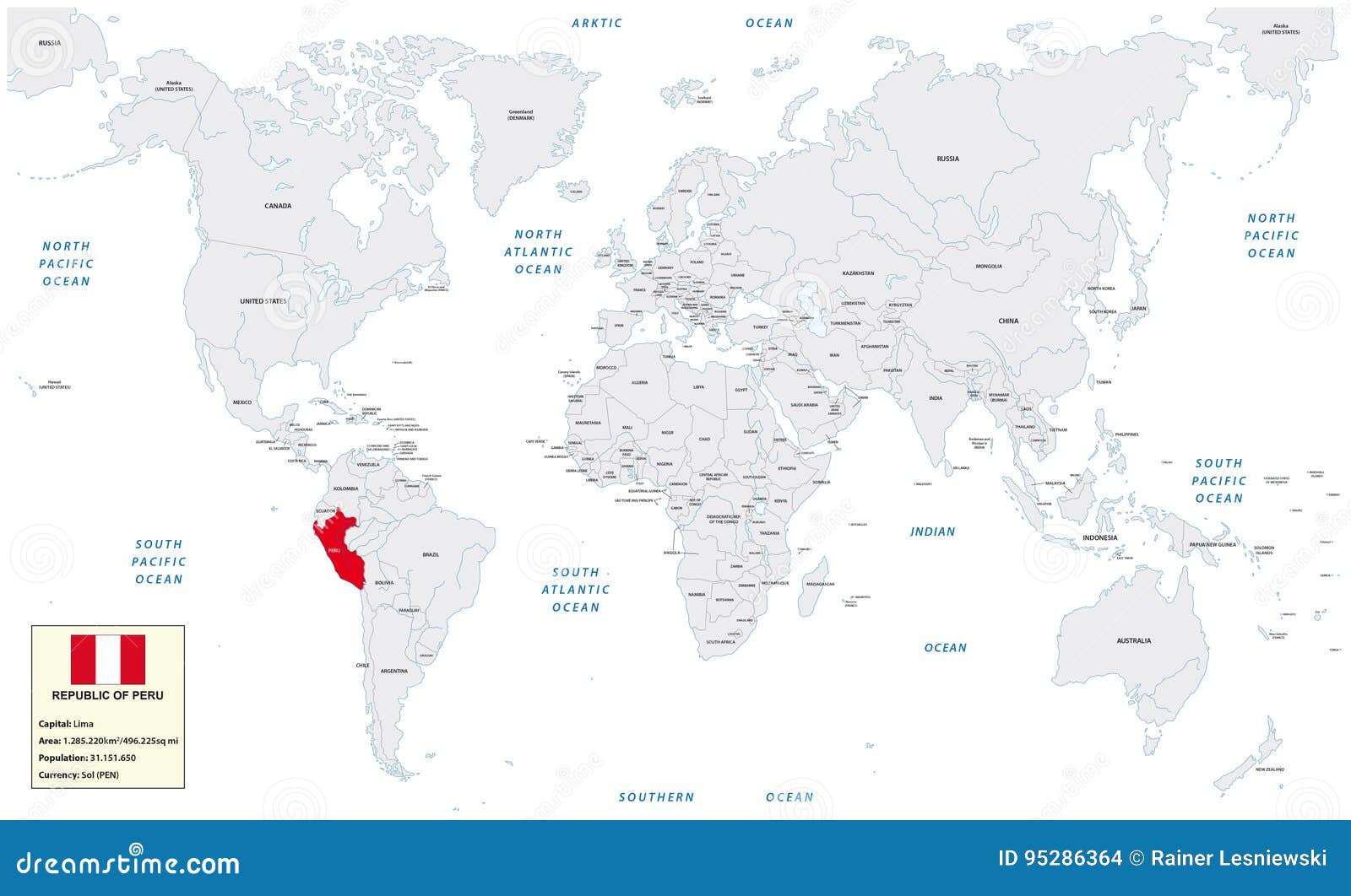 Peru Information Map. Cartoon Vector | CartoonDealer.com #100181219