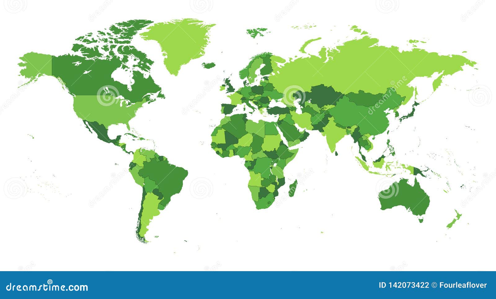 World Map Seperate Countries Stock Vector - Illustration of national ...