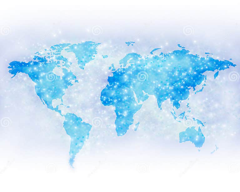 World map stock illustration. Illustration of north, globe - 52419600