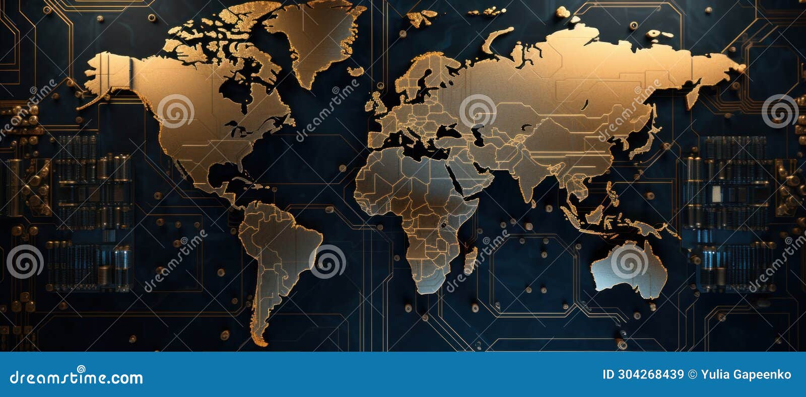 A World Map is Shown on an Electronic Board Stock Image - Image of ...