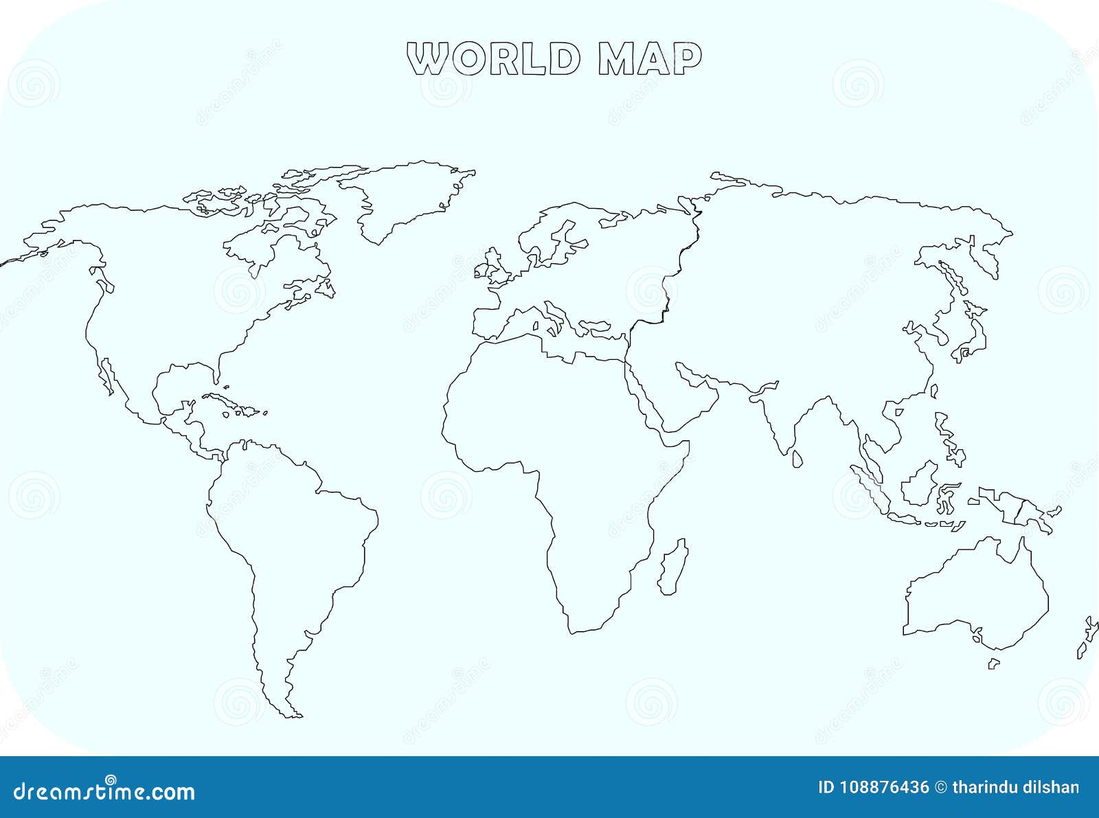 World map stock illustration. Illustration of earth - 108876436