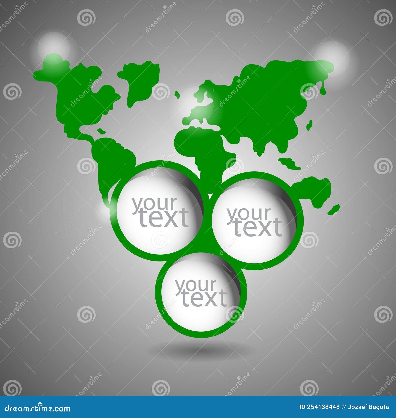 World Map Speech Bubble stock vector. Illustration of element - 254138448