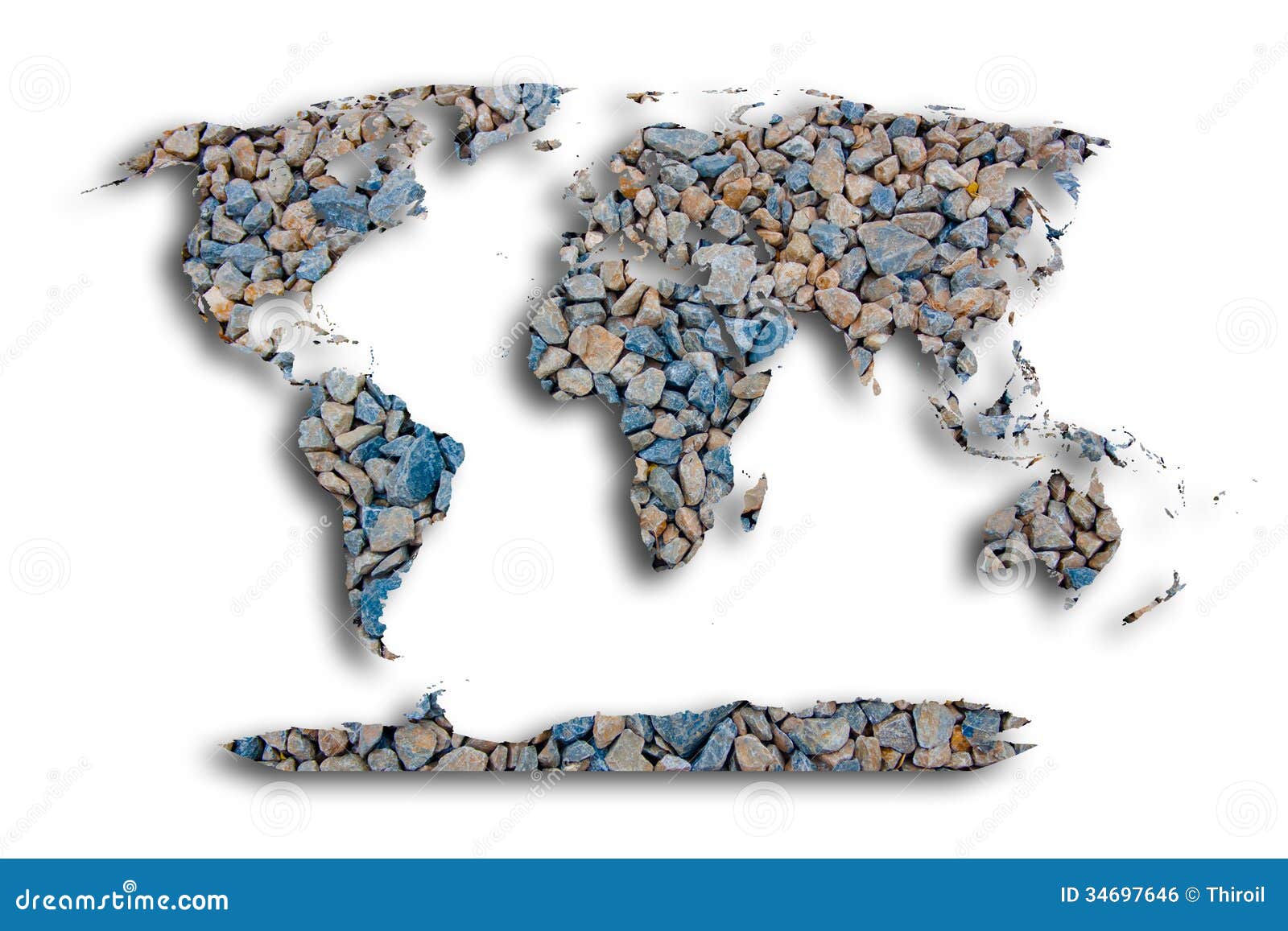 World Map with Stone Texture. Stock Illustration - Illustration of ...