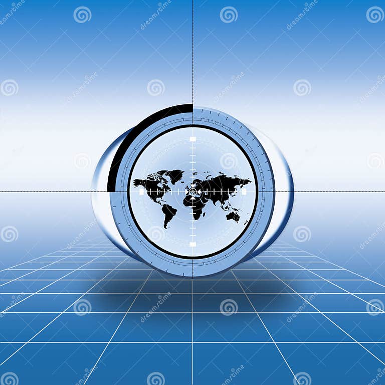 World map target stock illustration. Illustration of space - 9849055