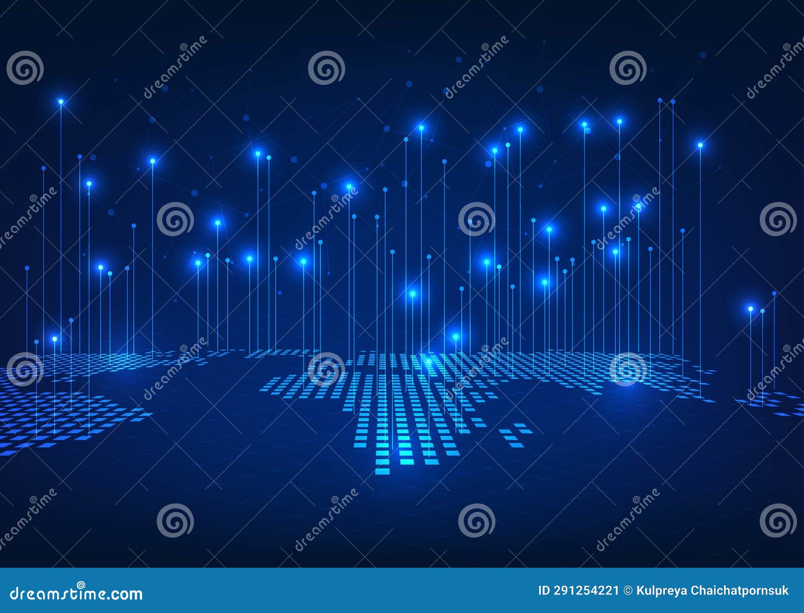 World Map Technology with Lines Pointing Upwards Shows the Connection ...