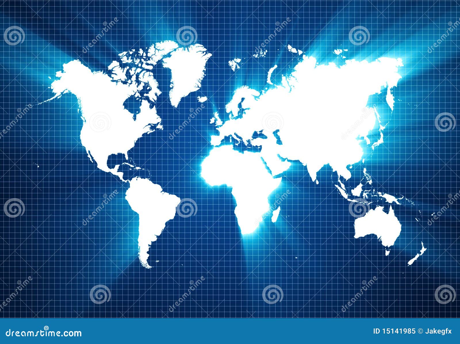 World map technology-style stock illustration. Illustration of graphics ...