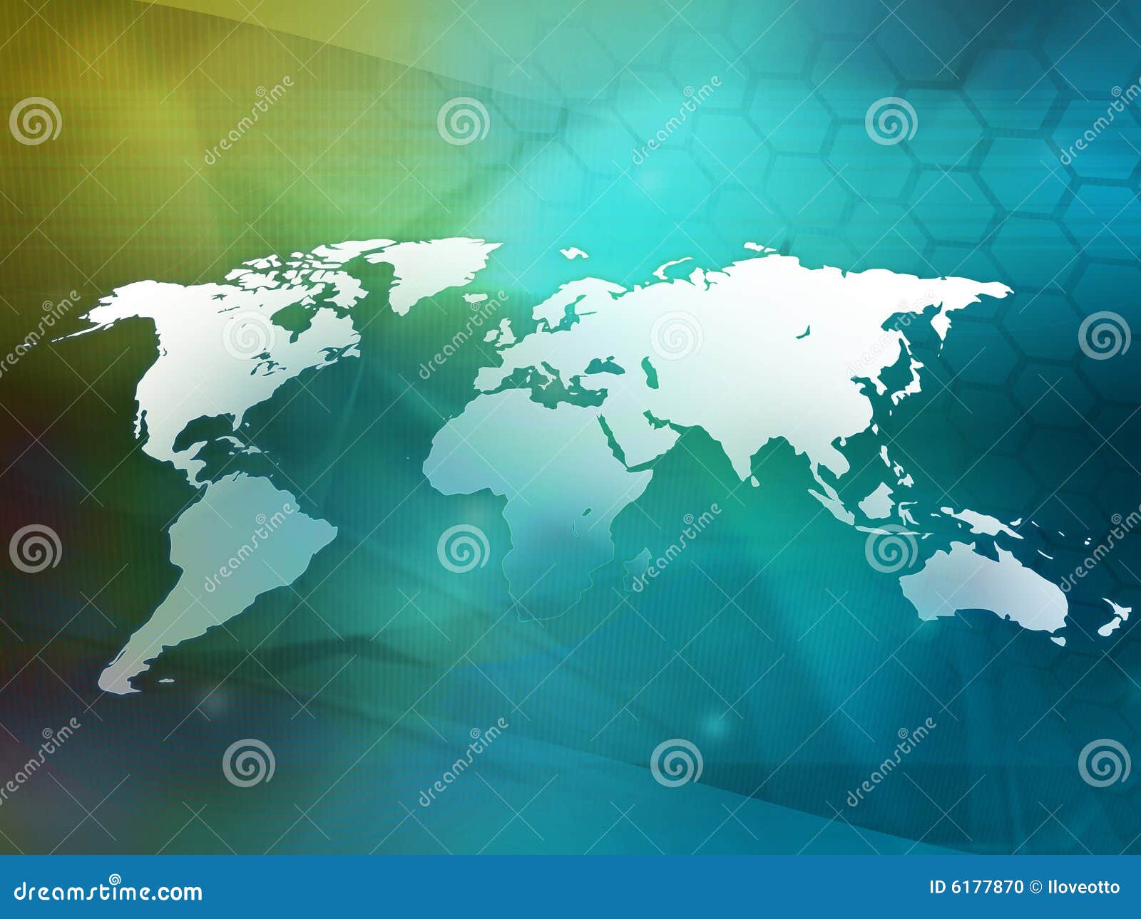 World map technology-style stock illustration. Illustration of network ...