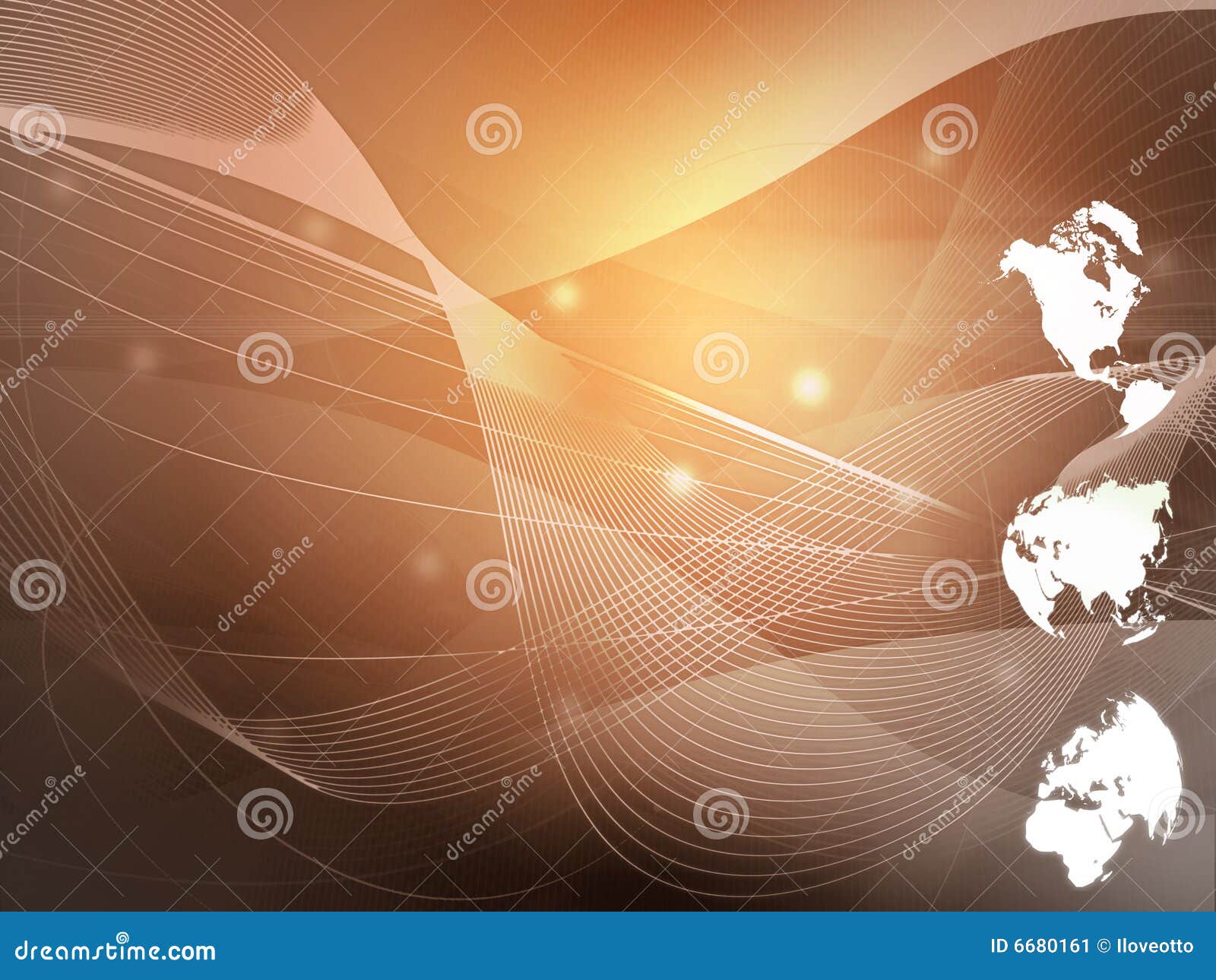 World map technology-style stock illustration. Illustration of earth ...