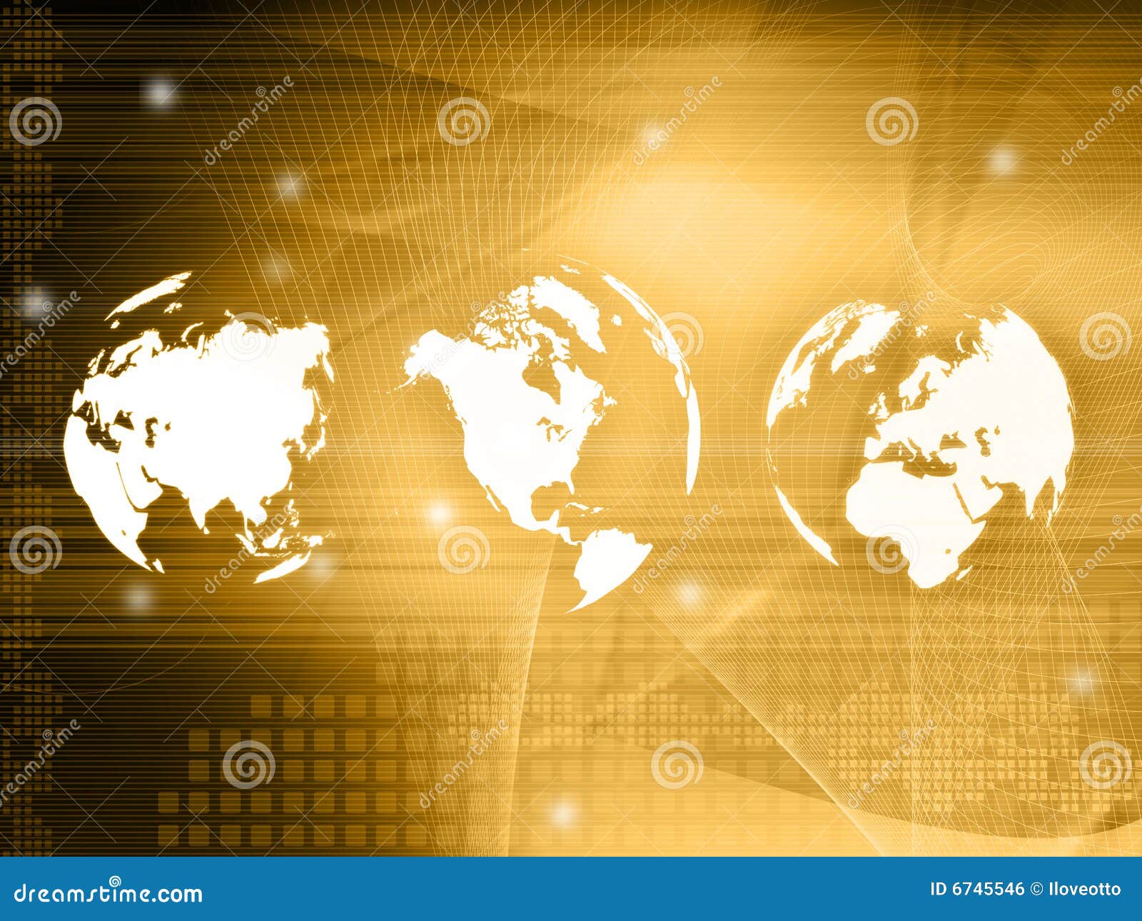 World map technology-style stock illustration. Illustration of earth ...