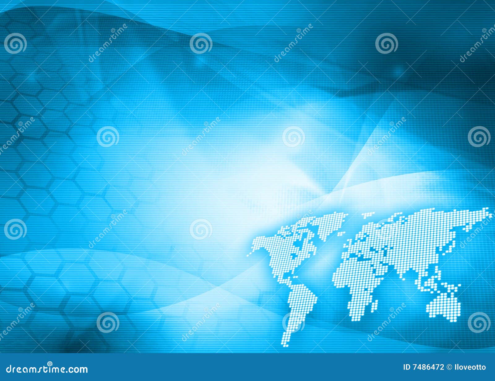 World map technology-style stock illustration. Illustration of atlas ...