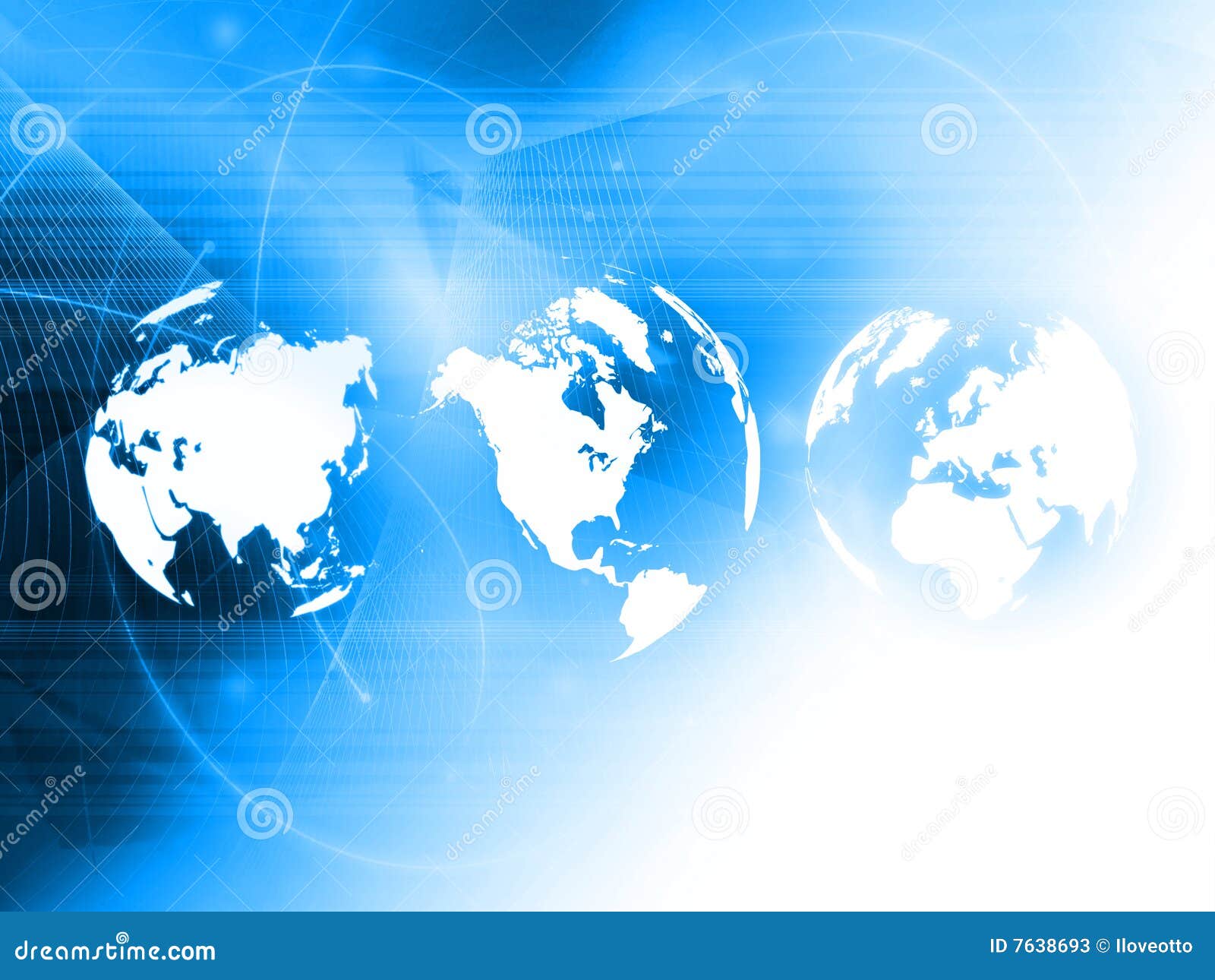 World map technology-style stock illustration. Illustration of globe ...