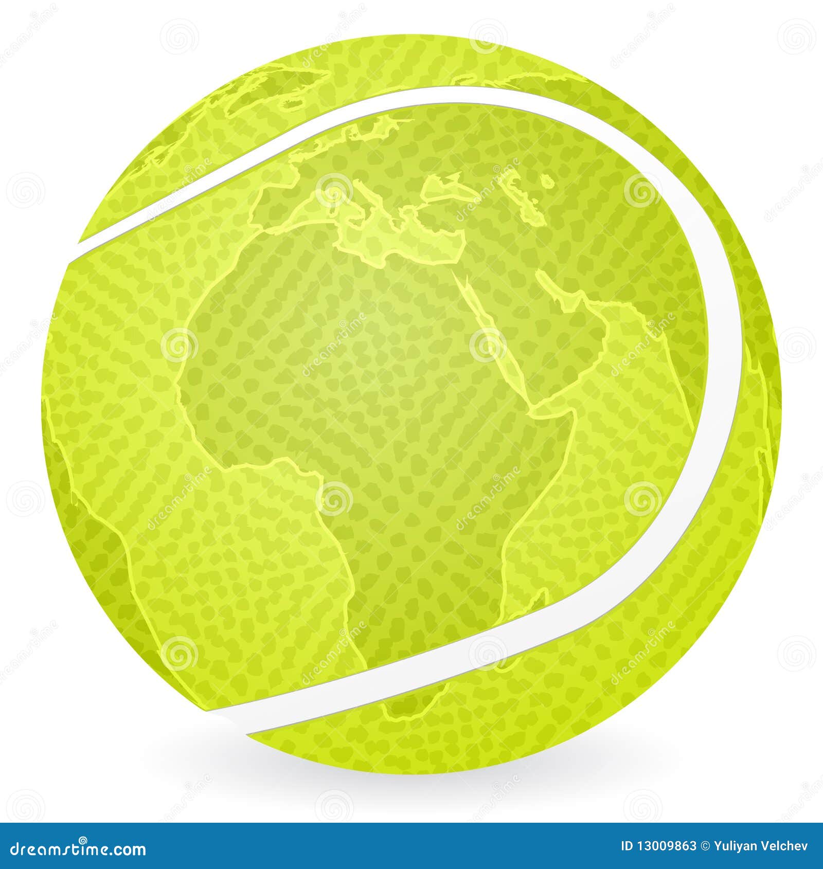 World Map Tennis Ball Stock Illustrations – 67 World Map Tennis Ball ...