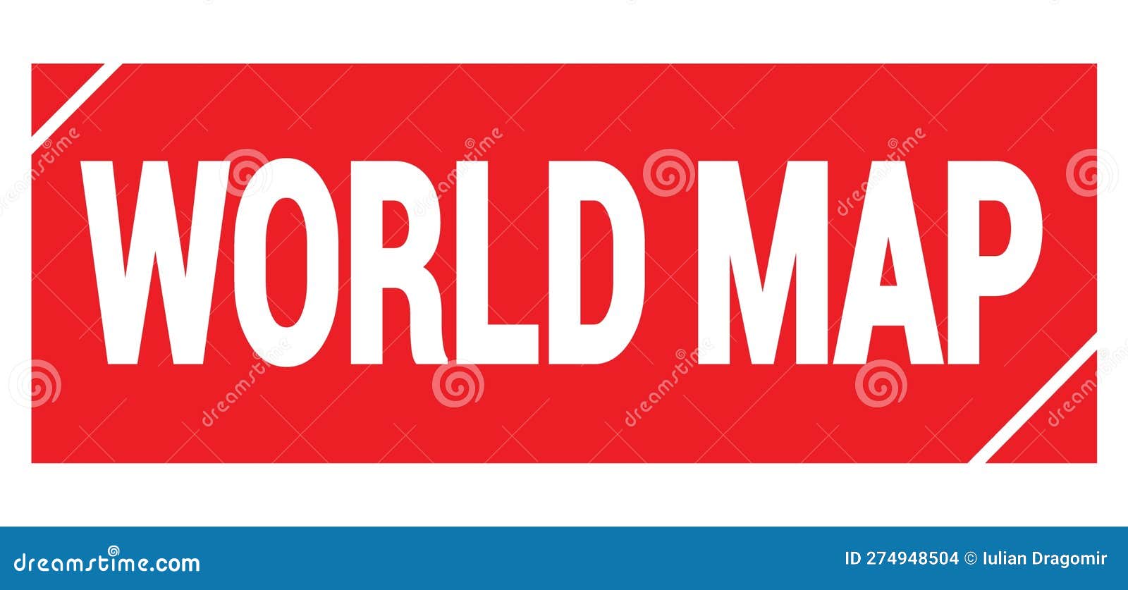 WORLD MAP Text Written on Red Stamp Sign Stock Illustration ...