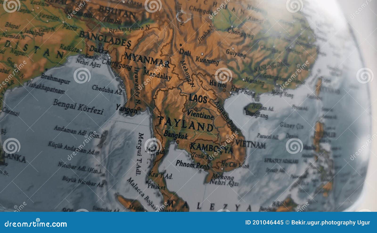 World Map - Thailand stock image. Image of europa, australia - 201046445