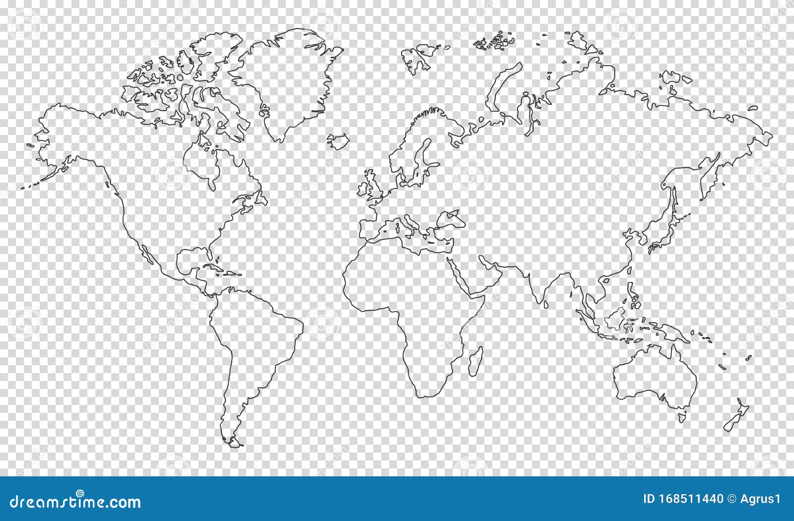 World Map No Background