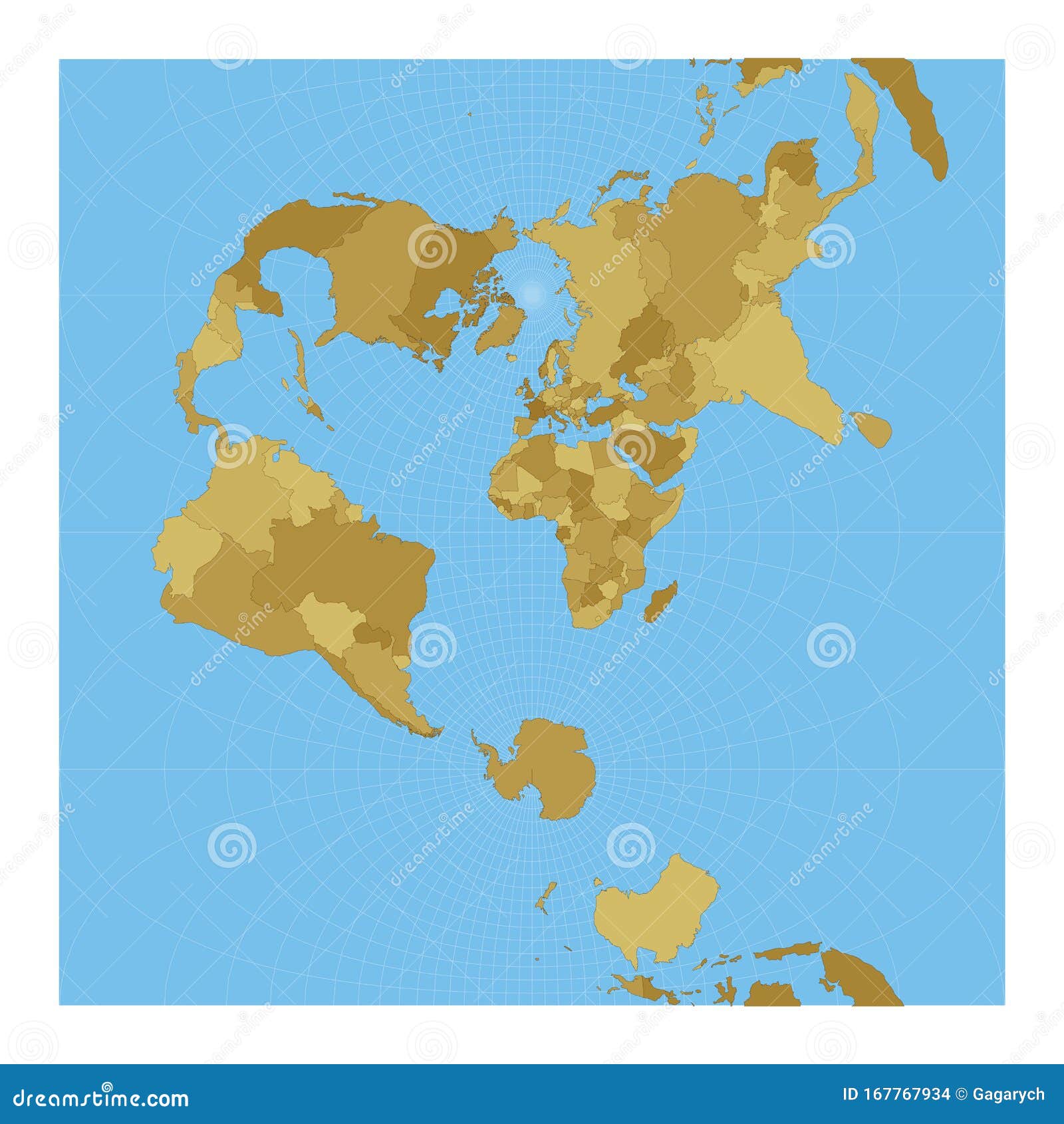 World Map. Transverse Spherical Mercator. Stock Vector - Illustration ... World Map. Transverse Spherical Mercator. Stock Vector - Illustration ...