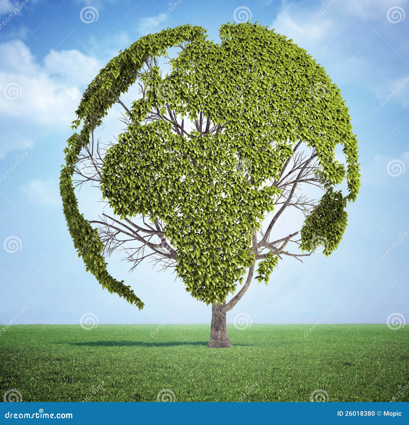 World Map tree stock photo. Image of grow, protection - 26018380