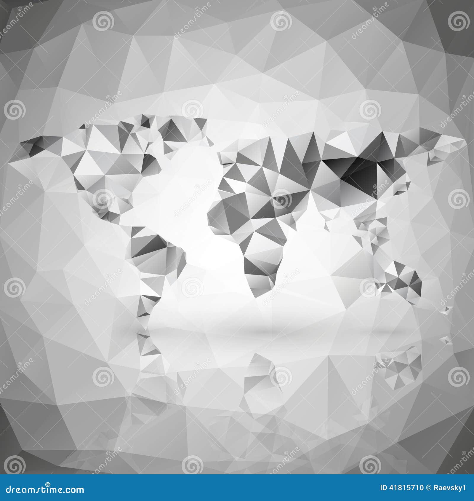 World Map Triangle Design Vector Illustration Stock Vector ...