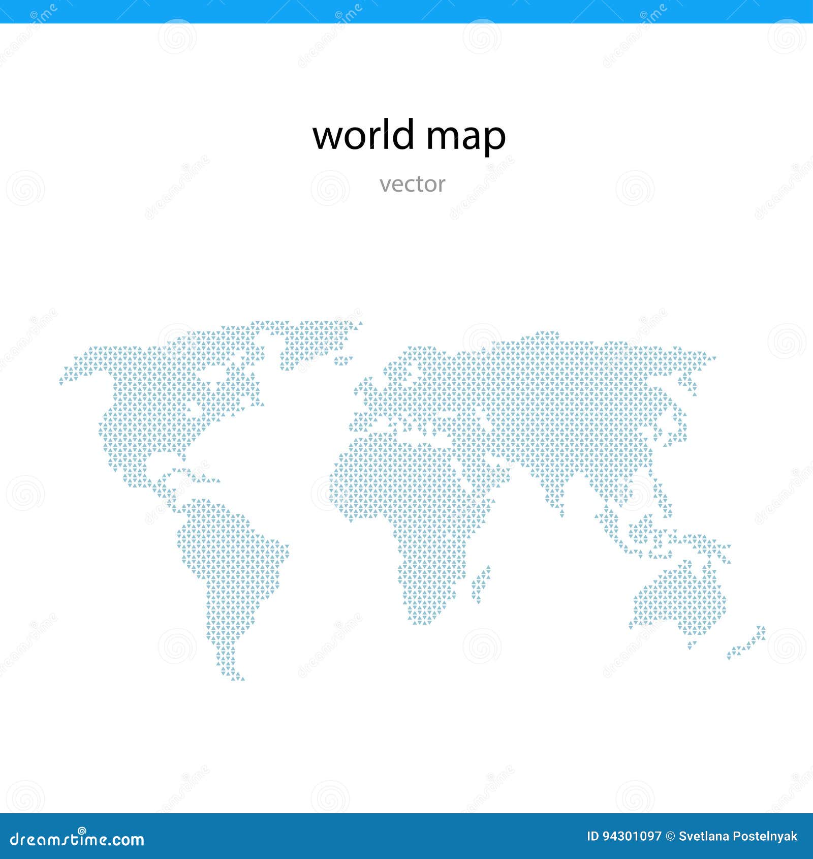 World Map Triangles Vector Illustration Stock Vector - Illustration of ...