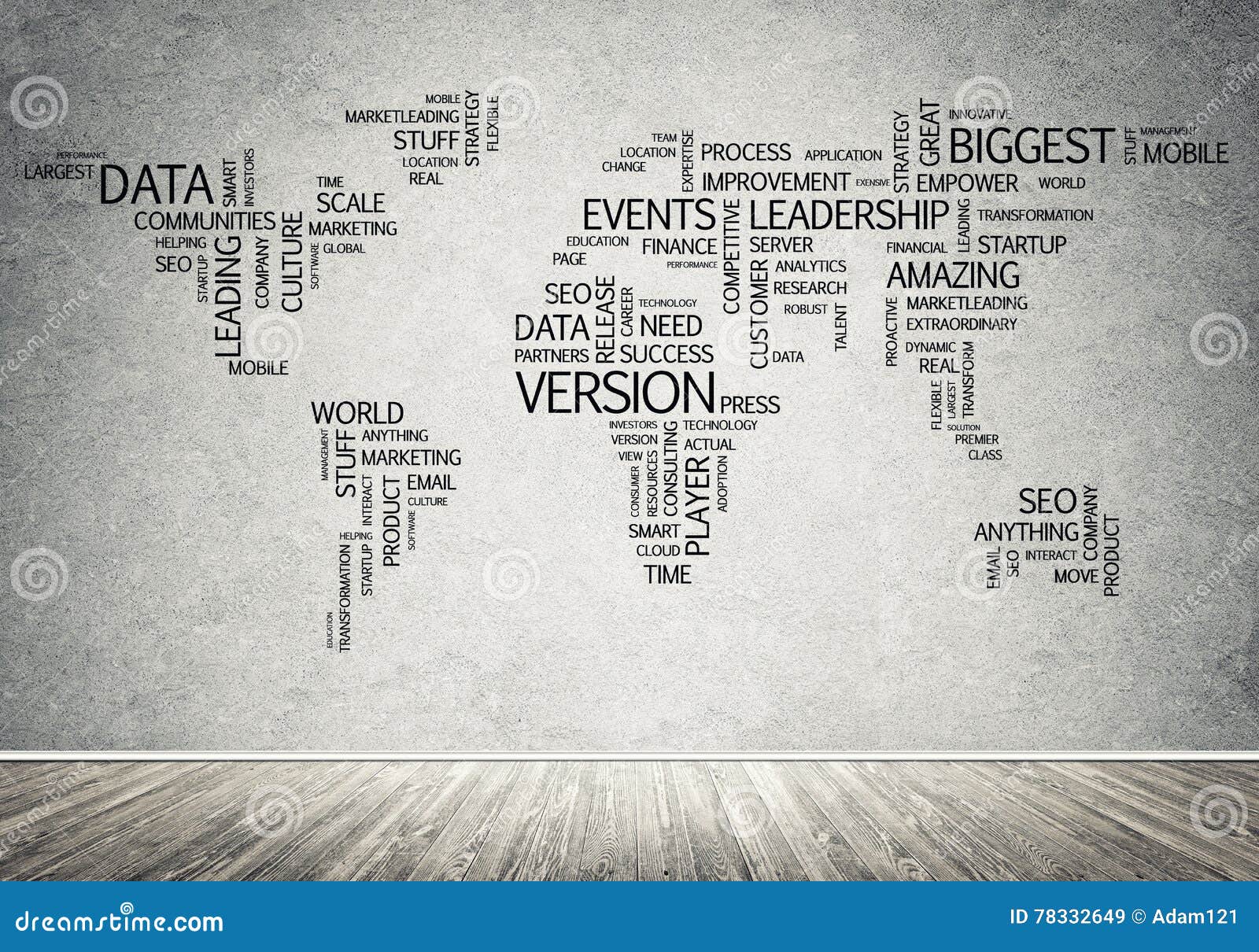 World map in typography stock image. Image of abstract - 78332649