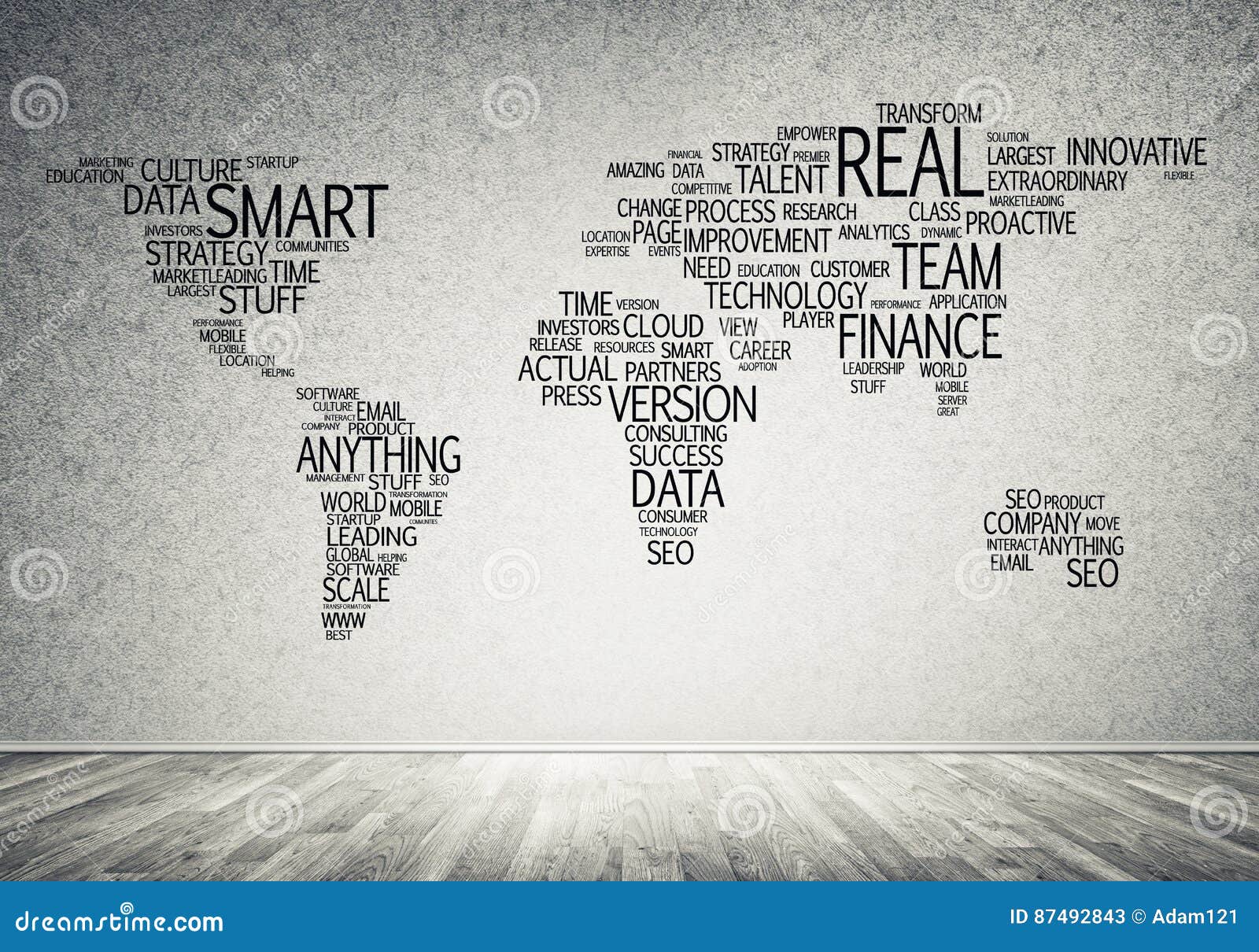 World map in typography stock image. Image of travel - 87492843