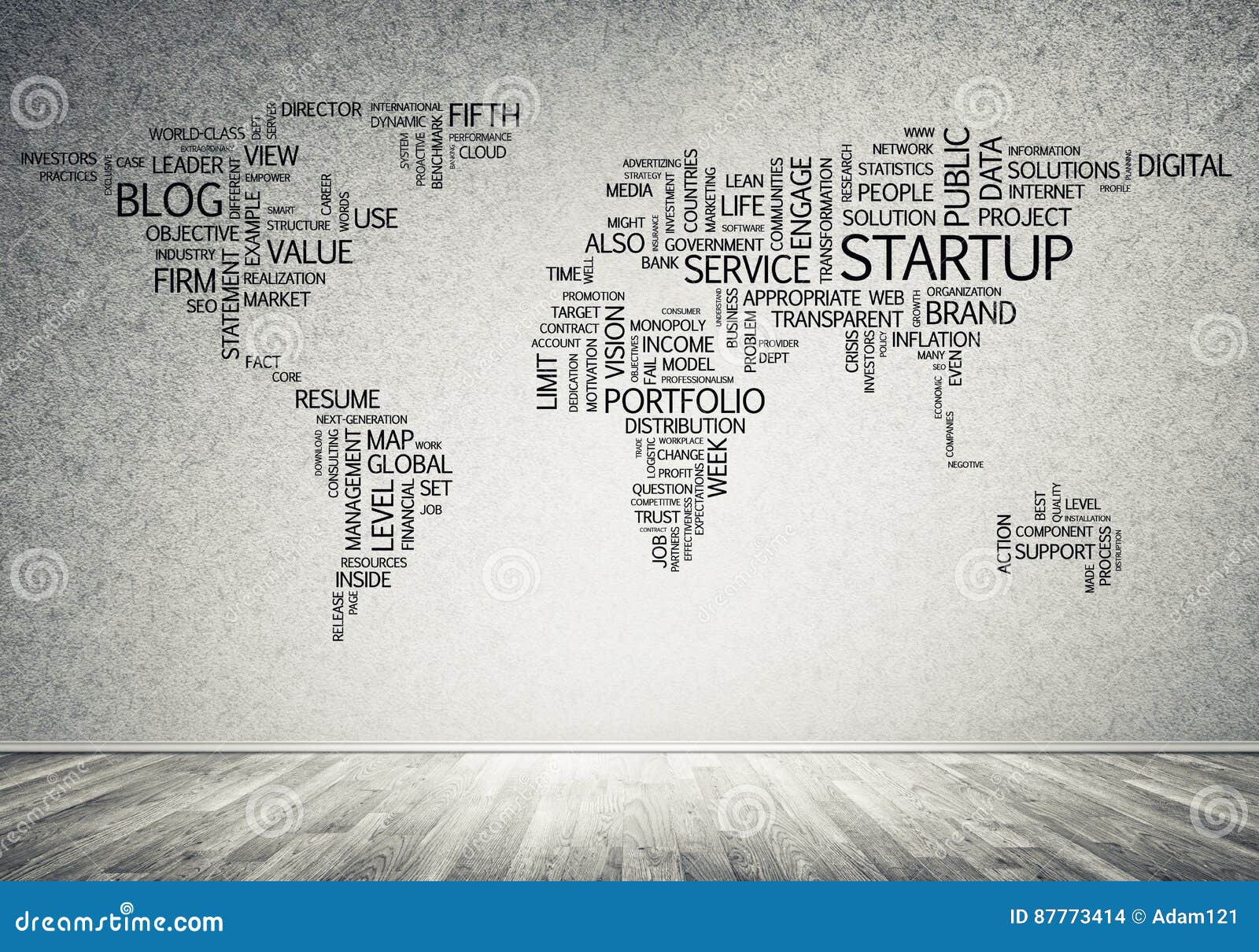 World Map In Typography Stock Photography | CartoonDealer.com #87773414