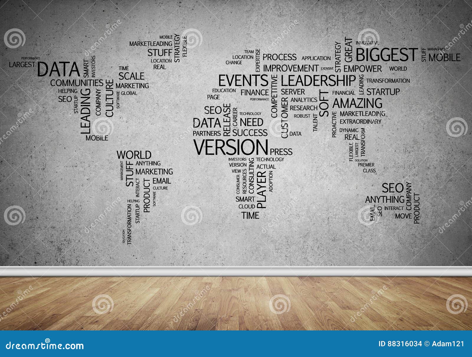 World map in typography stock photo. Image of abstract - 88316034