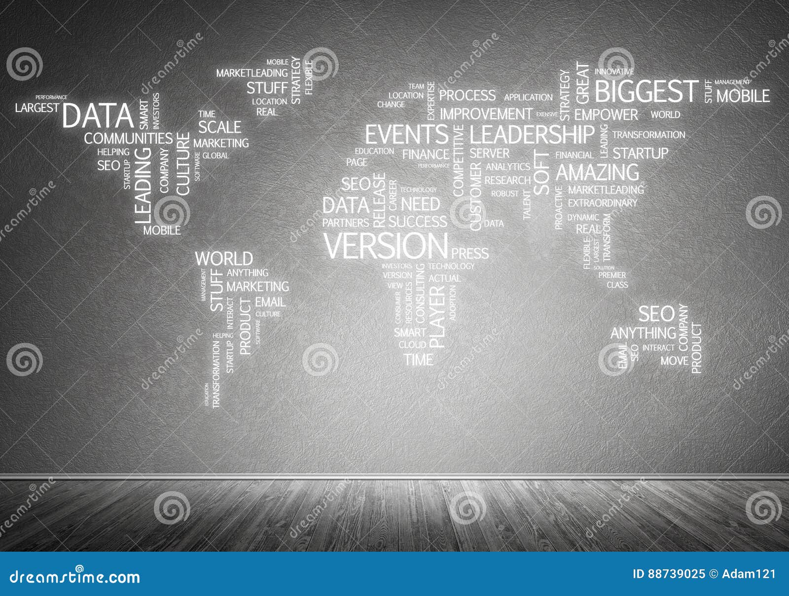 World map in typography stock image. Image of europe - 88739025