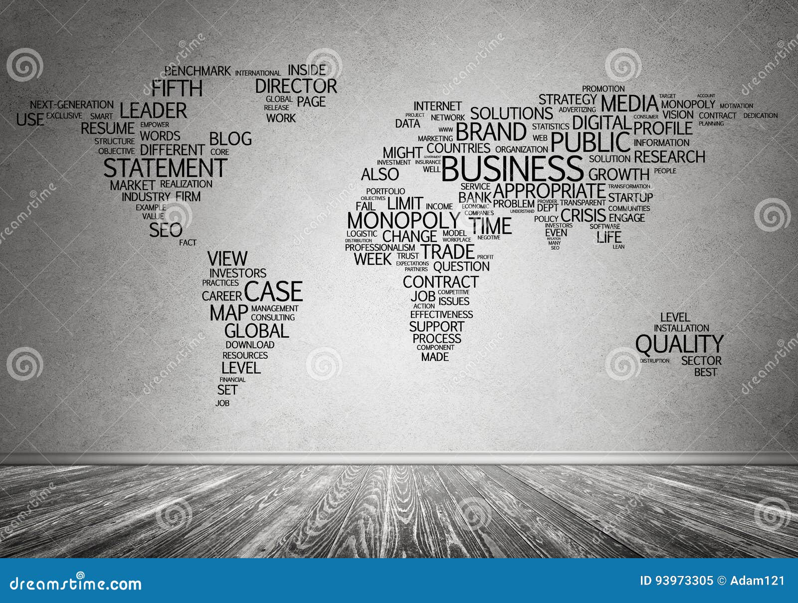 World map in typography stock image. Image of area, travel - 93973305