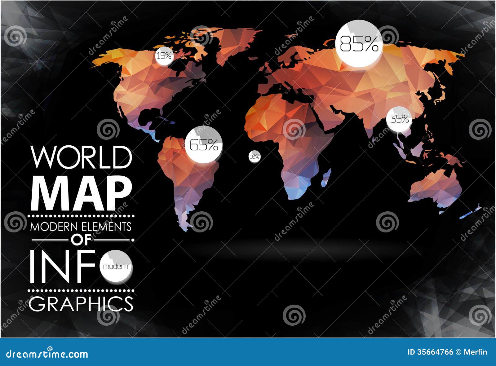 World Map and typography stock vector. Illustration of infographic ...