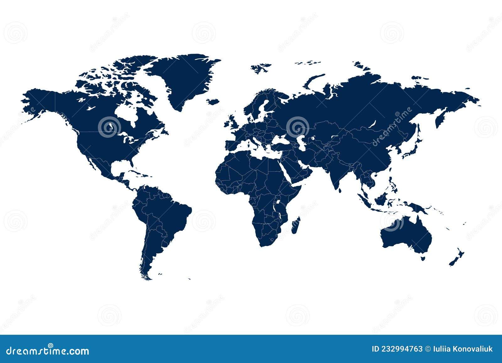 World Map Vector Abstract Illustration Stock Vector - Illustration of ...