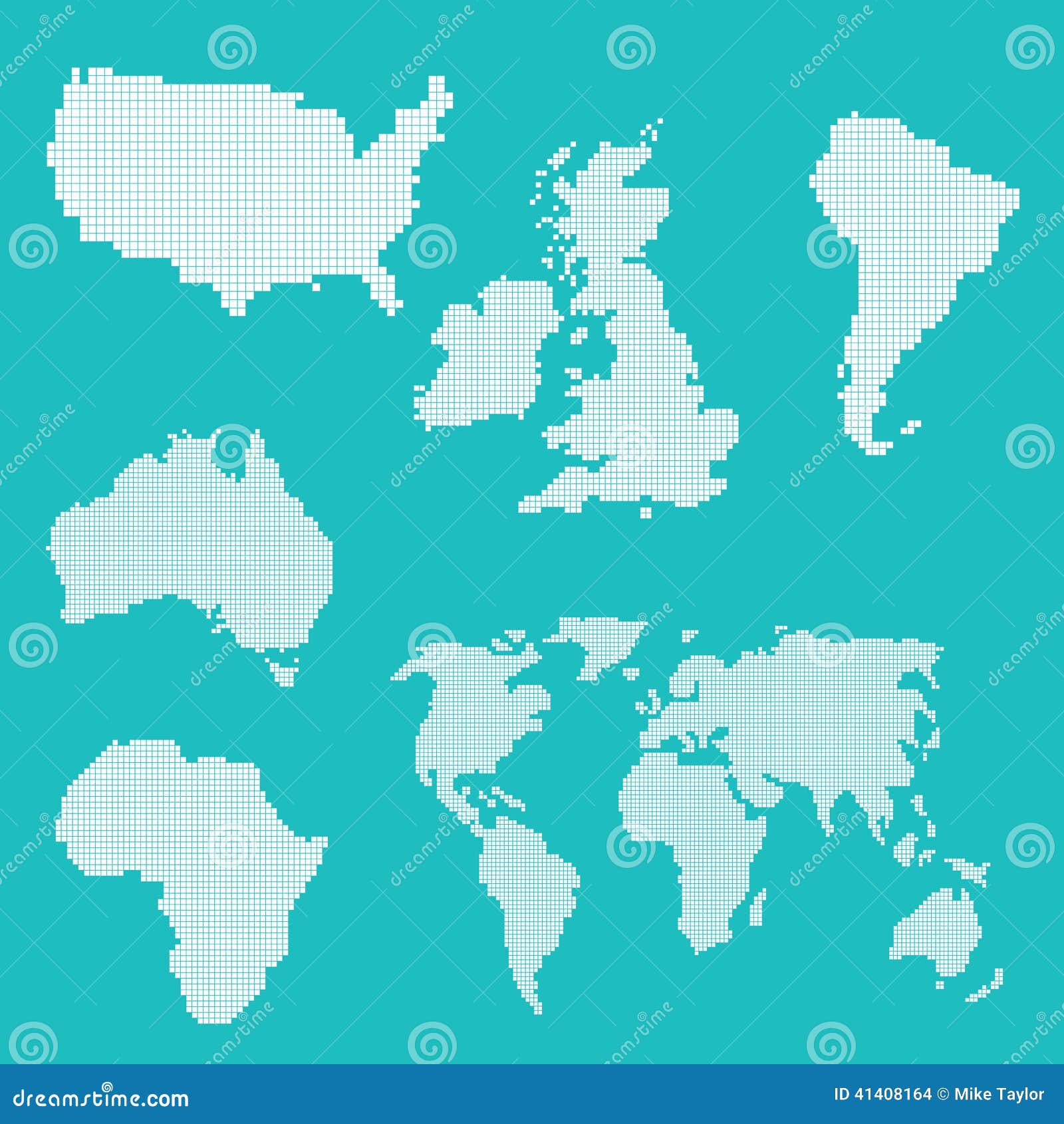 World Map Vector stock vector. Illustration of shape - 41408164