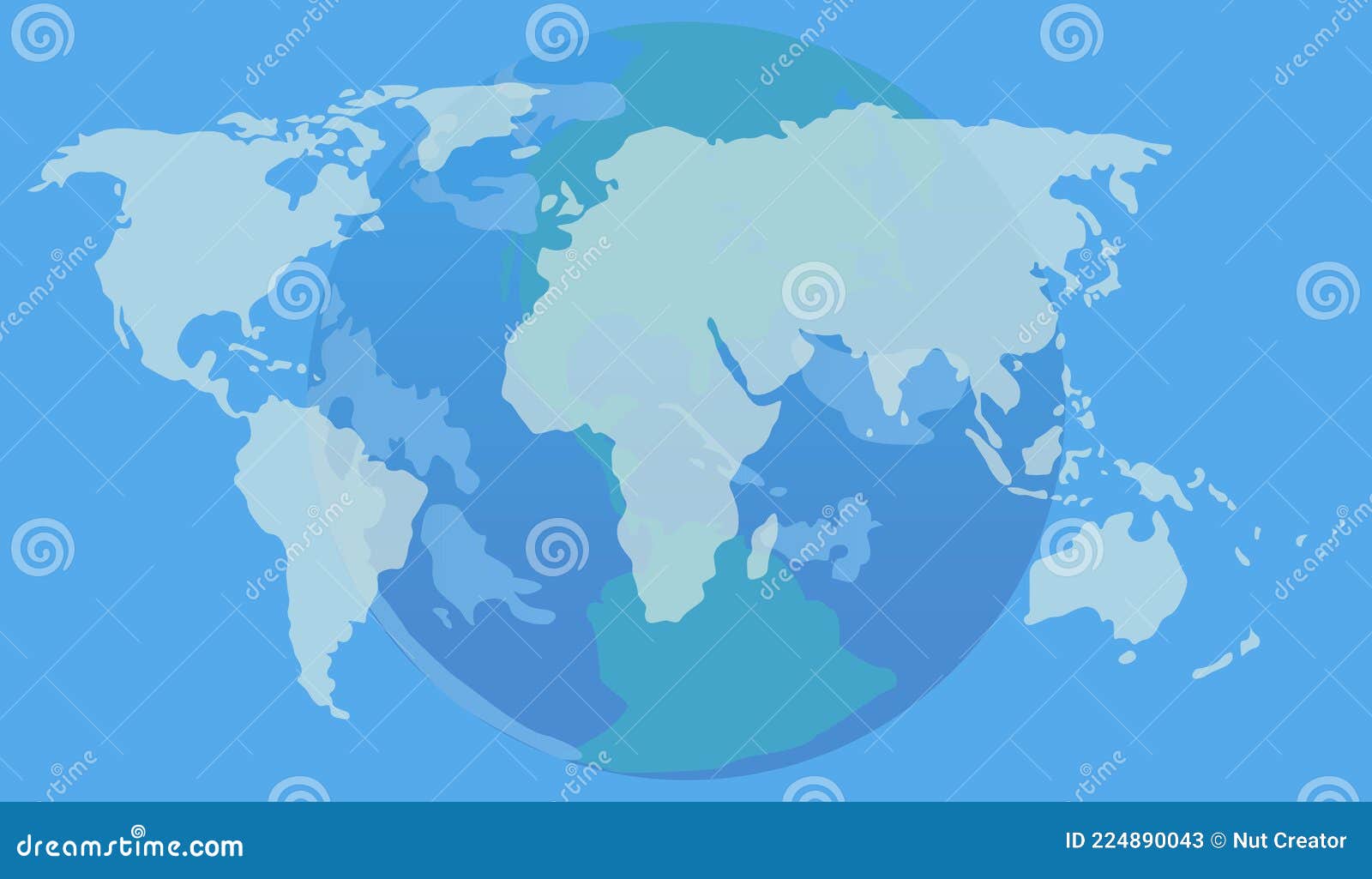 World Map Vector for Copy Space Stock Vector - Illustration of banner ...