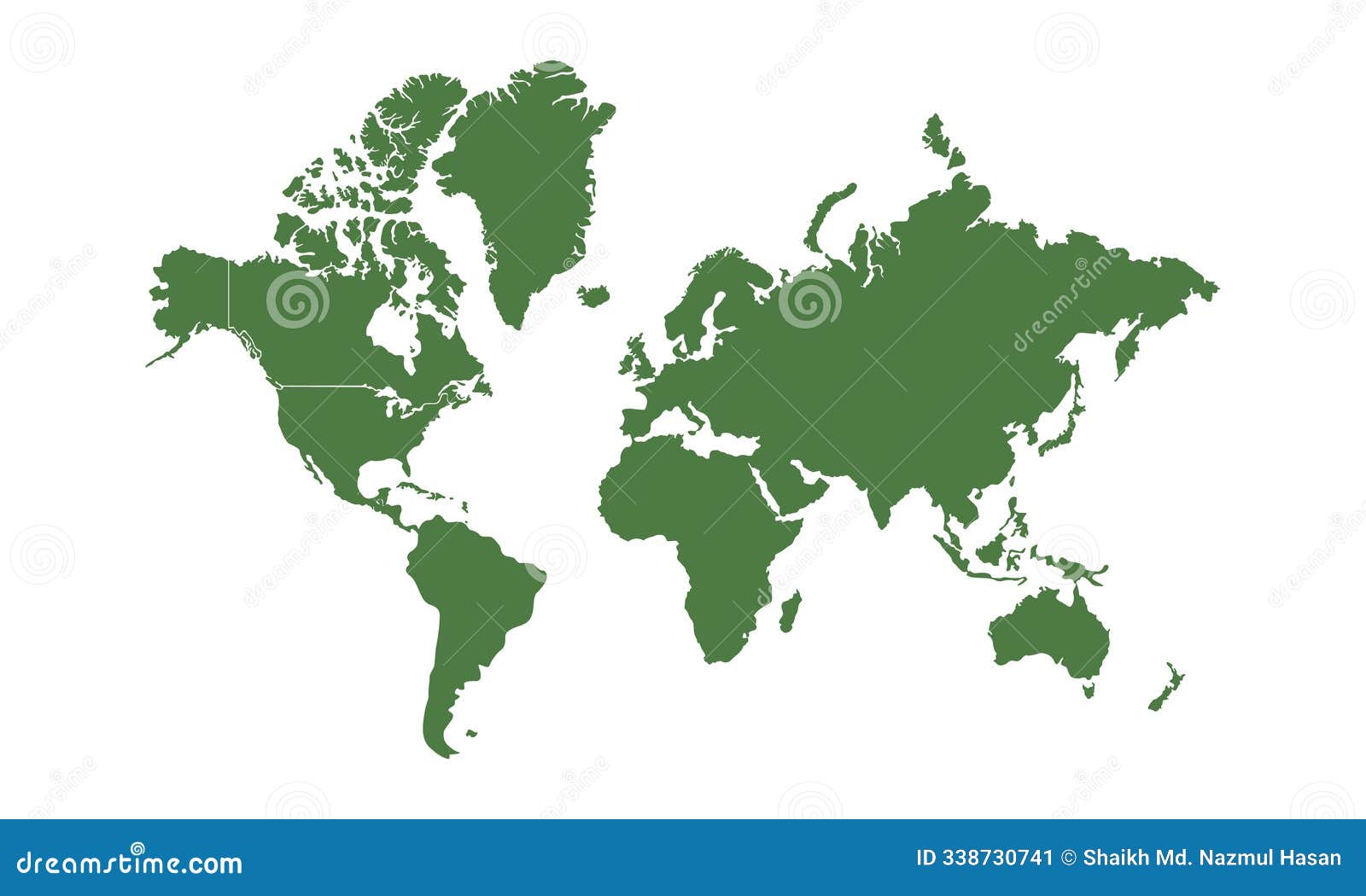 World Map Vector File on White Background Stock Vector - Illustration ...
