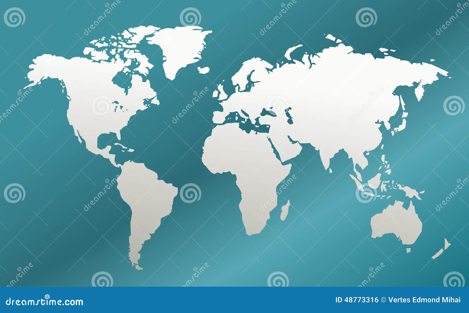 World map stock vector. Illustration of earth, atlas - 48773316