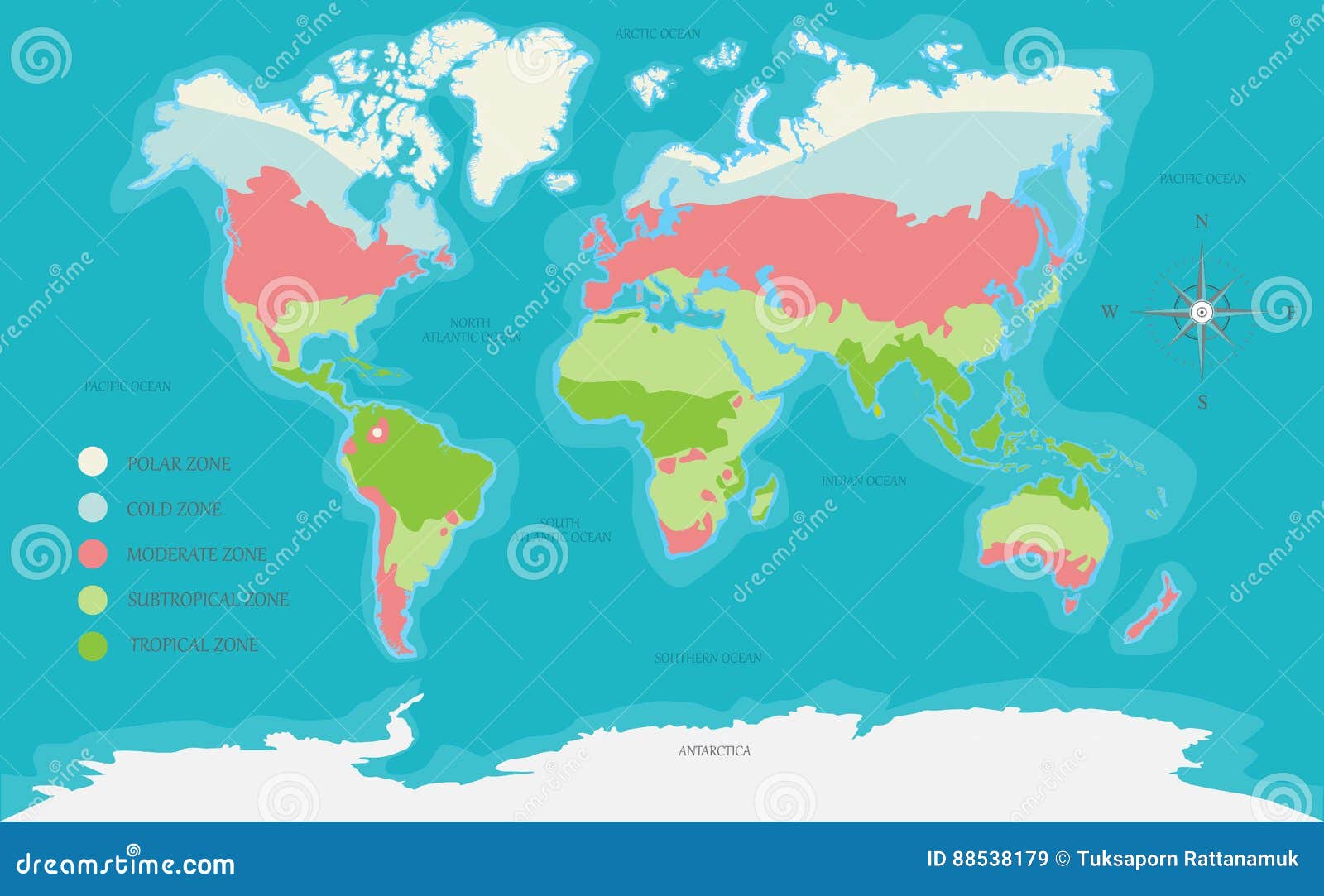 World Map Vector Illustration Stock Vector - Illustration of detailed ...