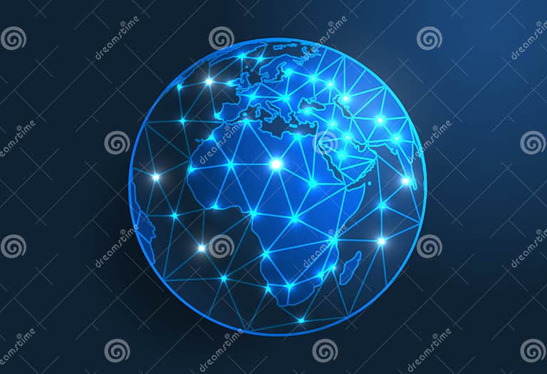 World Map. a Vector Image of a Global Map in the Shape of Countries of ...