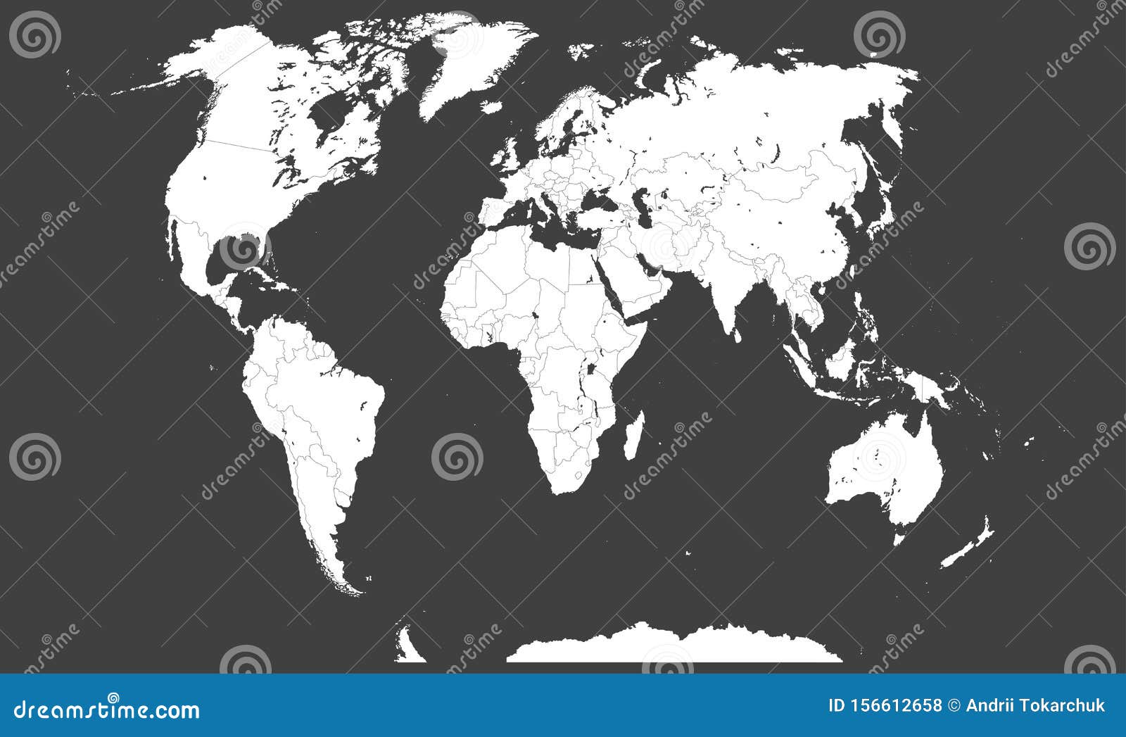 World Map Vector Template, Worldwide Info Graphic Stock Vector ...