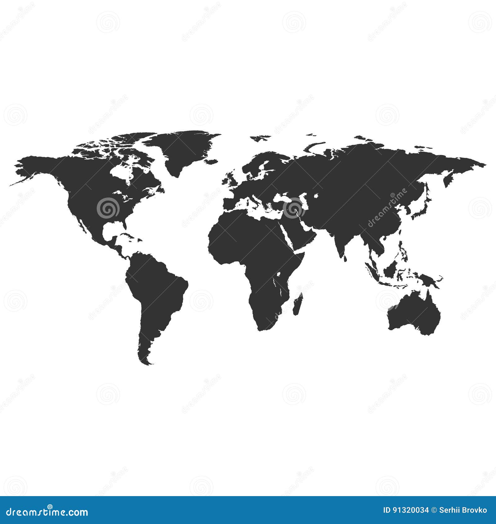 World map vector stock vector. Illustration of graphic - 91320034