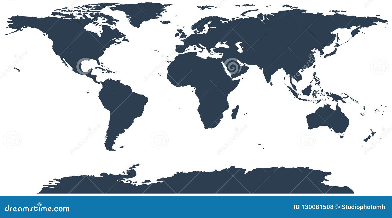 World Map Vector, Isolated on White Background. Political World Map ... World Map Vector, Isolated on White Background. Political World Map ...