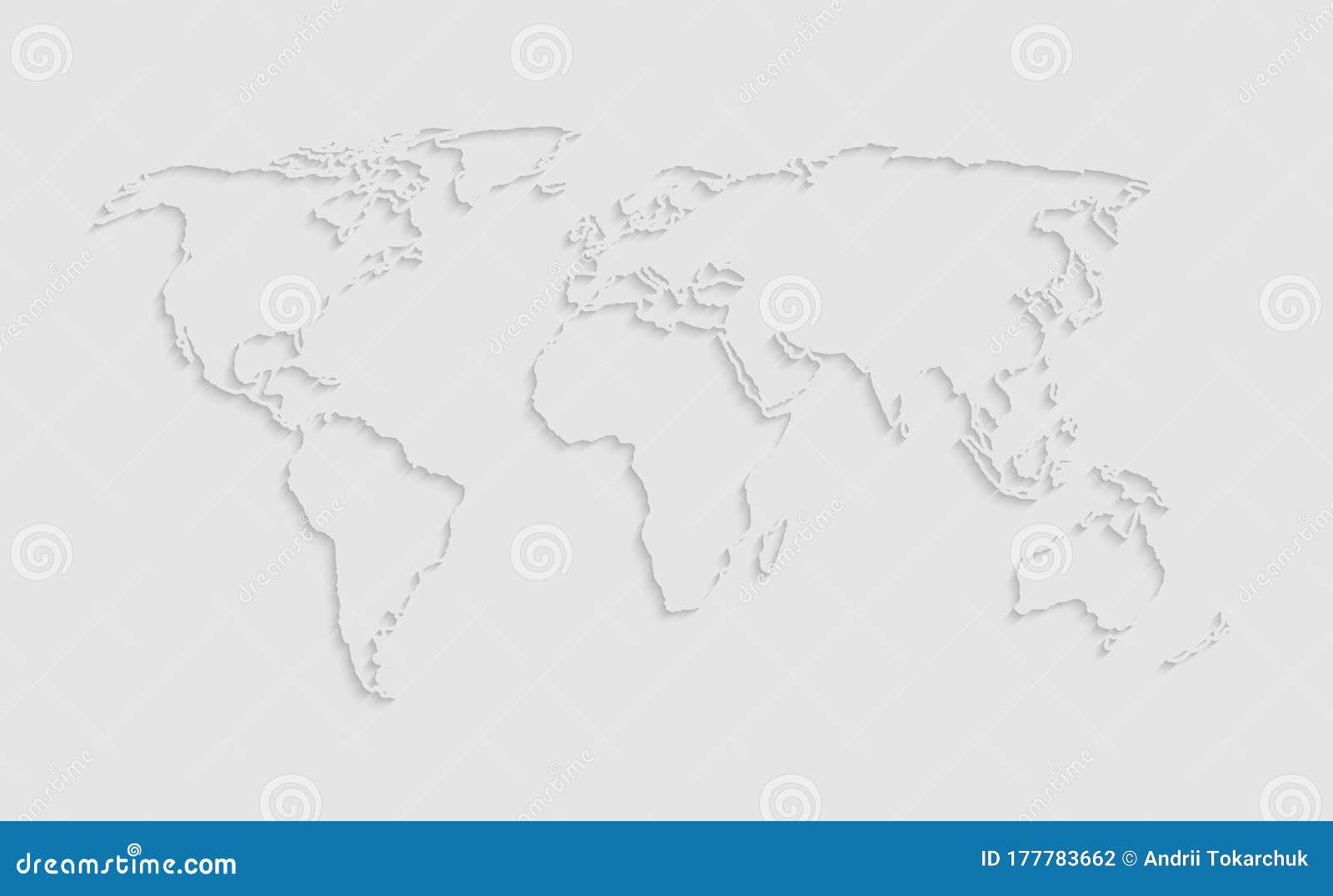 World Map Vector Template, Worldwide Info Graphic Stock Vector ...