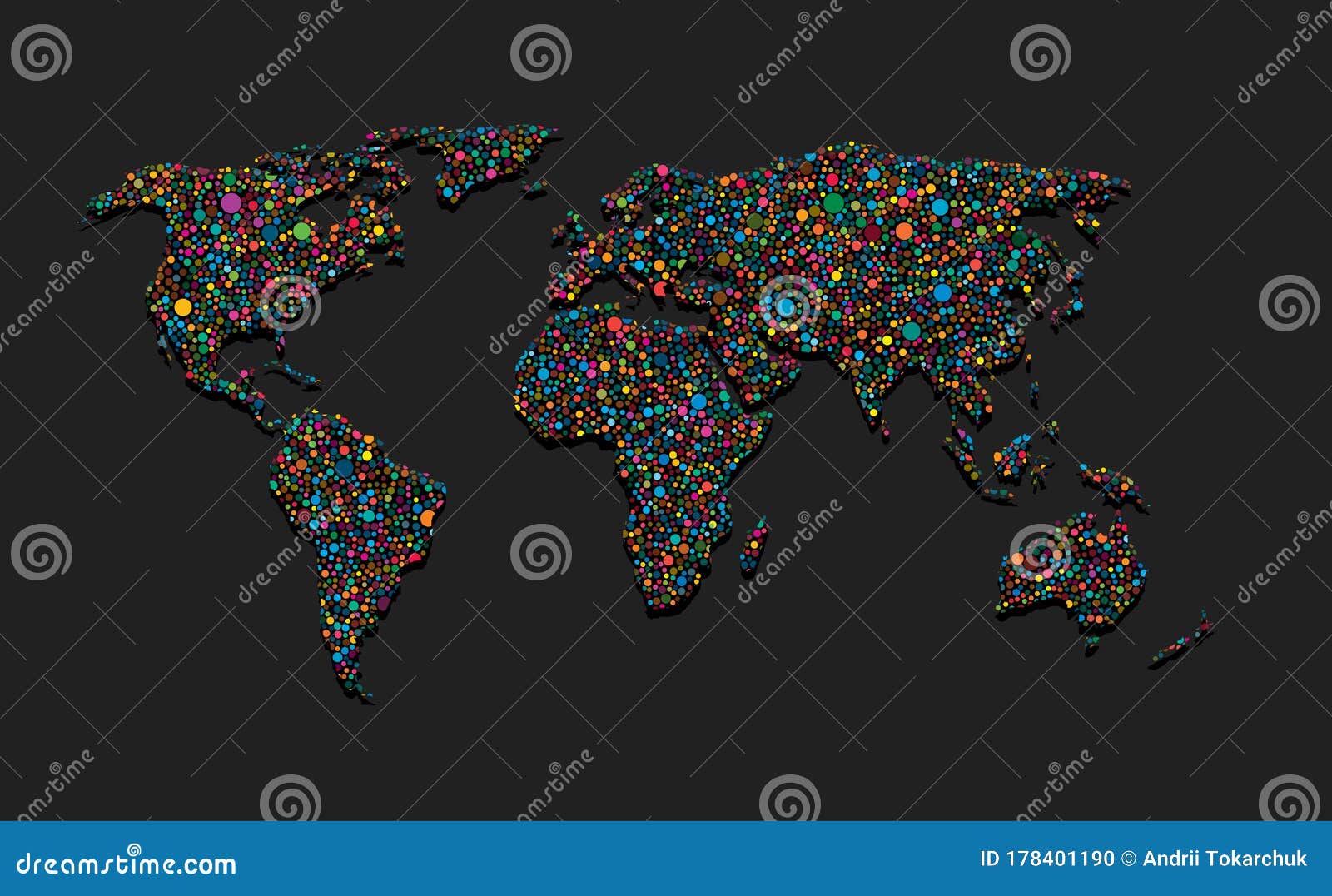 World Map Vector Template, Worldwide Info Graphic Stock Vector ...