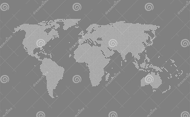 World Map Vector Template Worldwide Info Graphic Stock Illustration