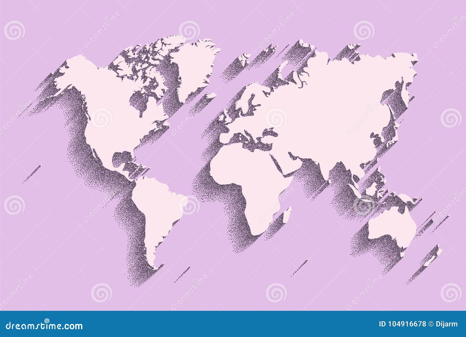 World Map Vector. Color Background with Shadow Stock Vector ...