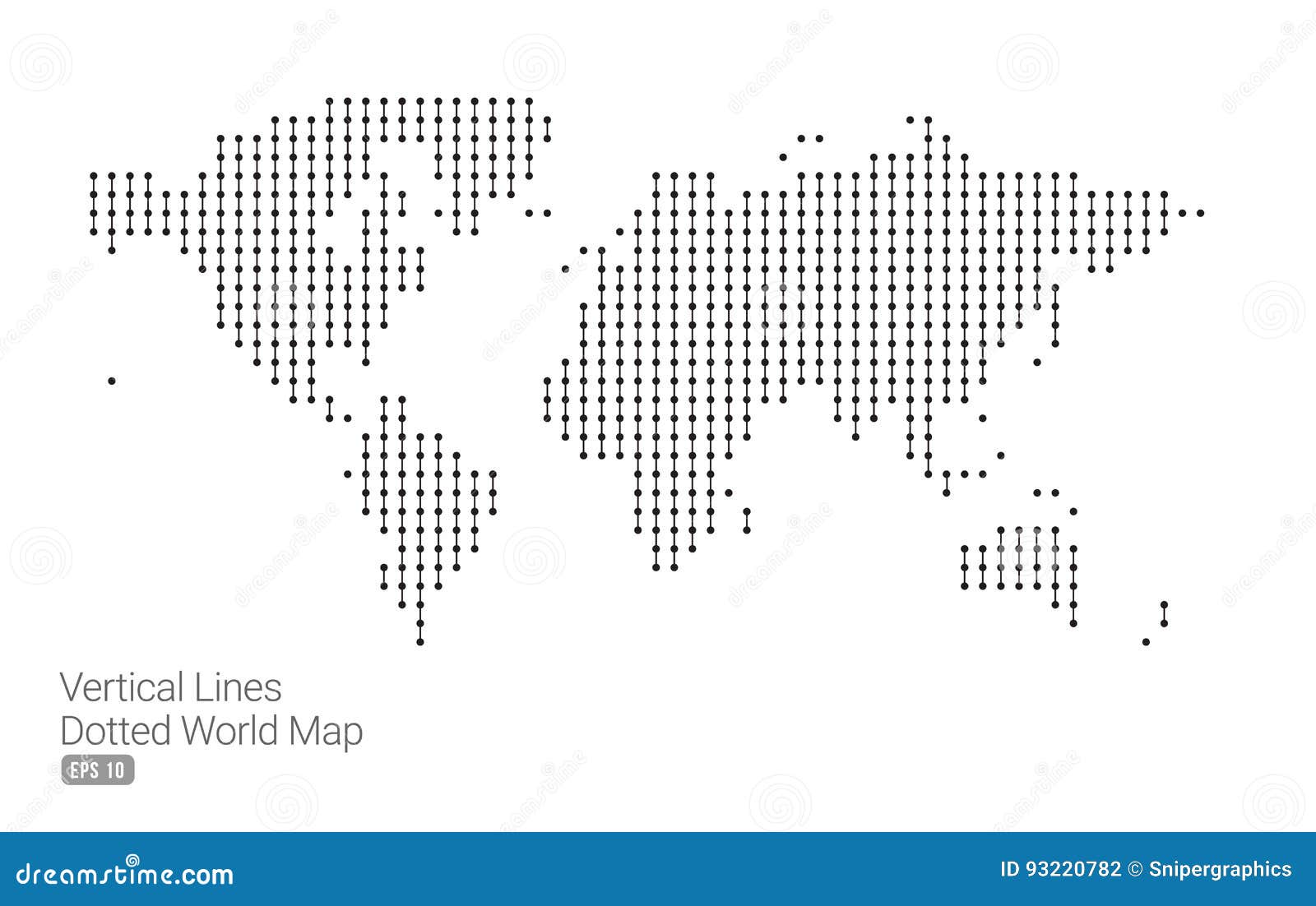 World Map with Vertical Lines Stock Vector - Illustration of design ...