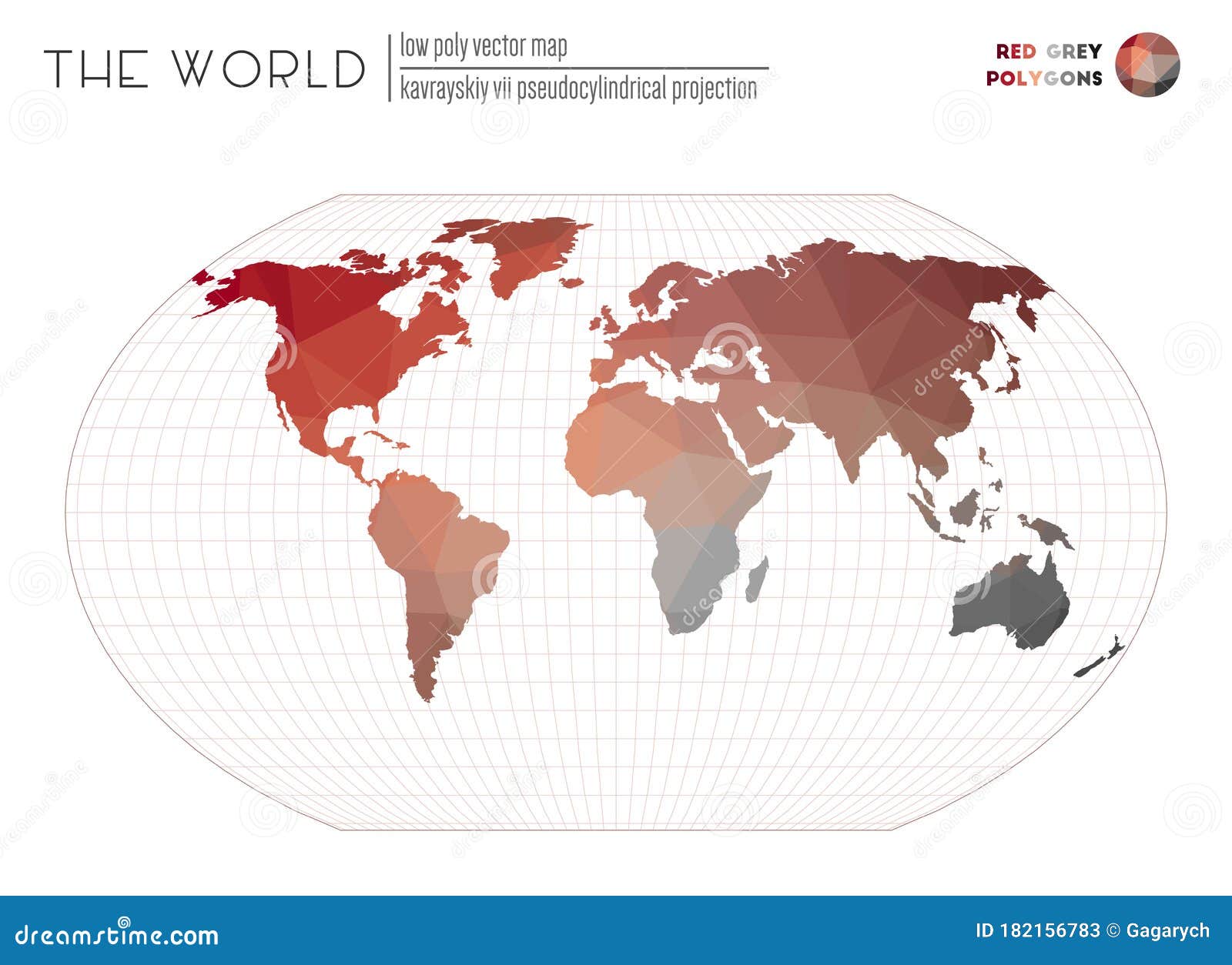 World Map with Vibrant Triangles. Stock Vector - Illustration of ...