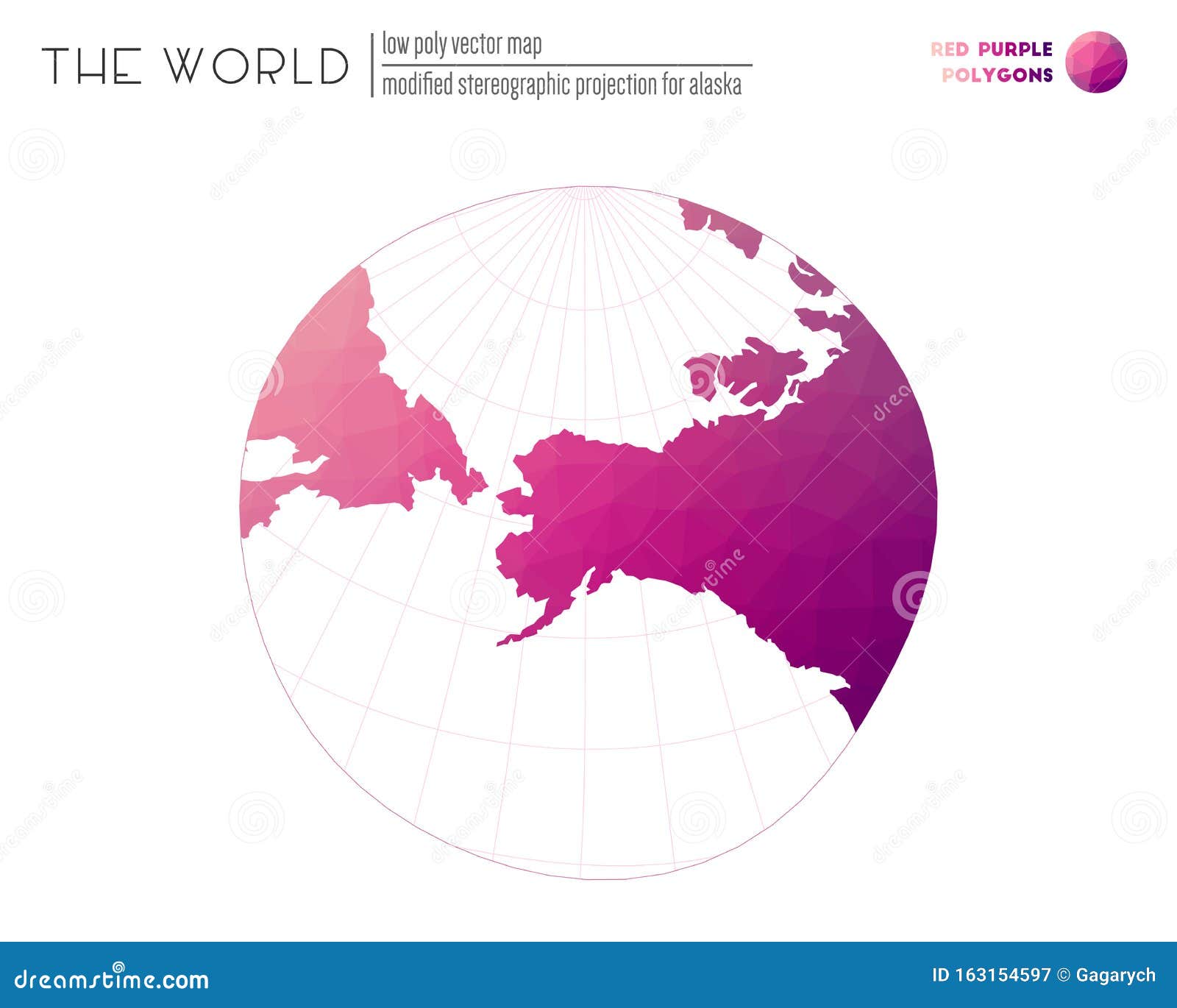World Map With Vibrant Triangles. Cartoon Vector | CartoonDealer.com ...